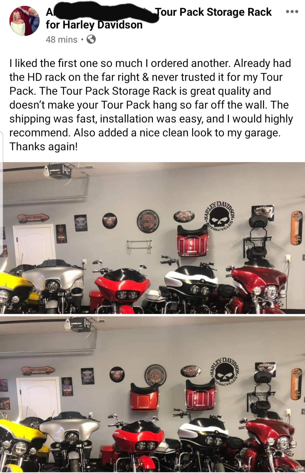Tour Pack Storage Rack for Harley Davidson Touring Motorcycles ...